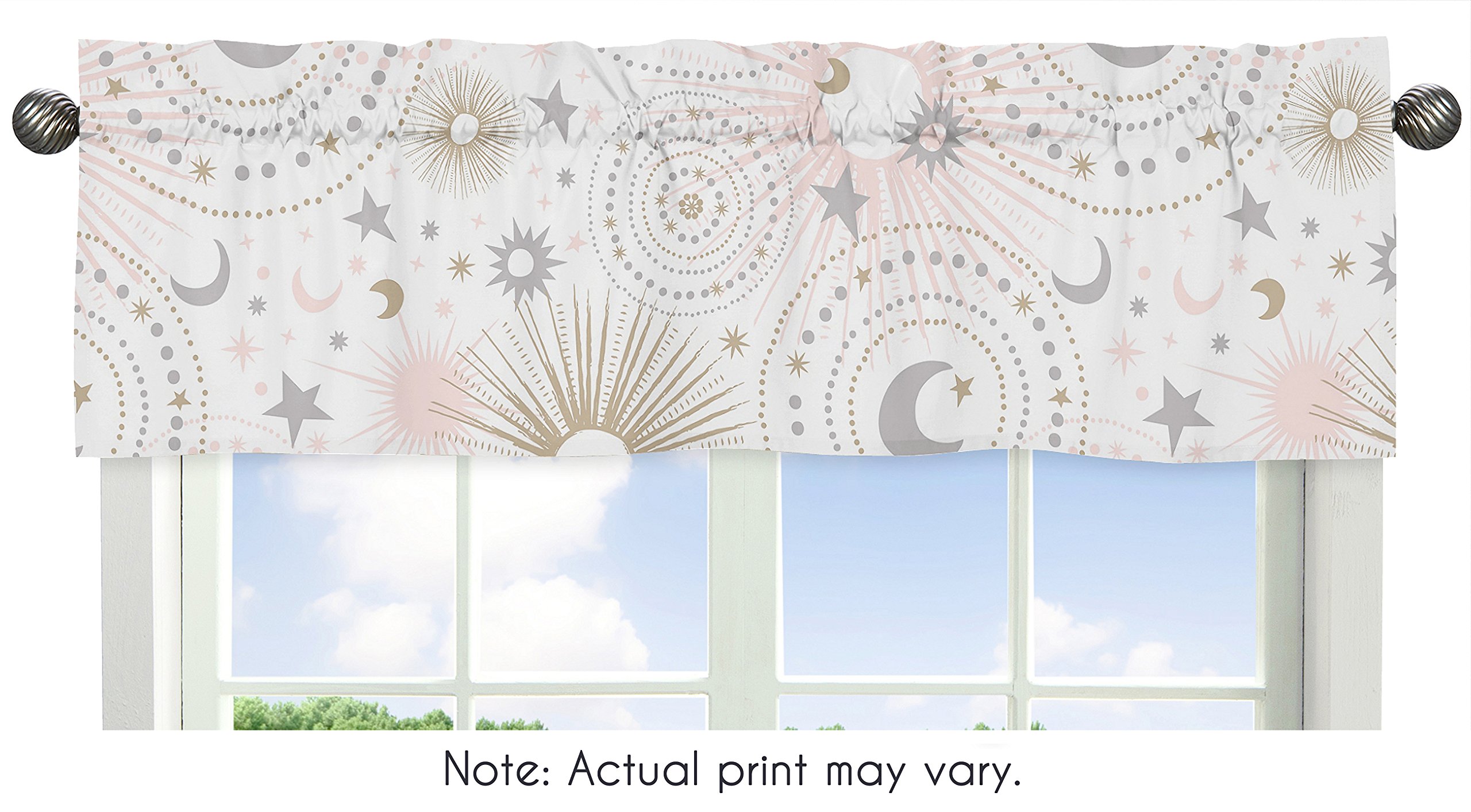 11 pc. Blush Pink, Gold, Grey and White Star and Moon Celestial Baby Girl Crib Bedding Set by Sweet Jojo Designs