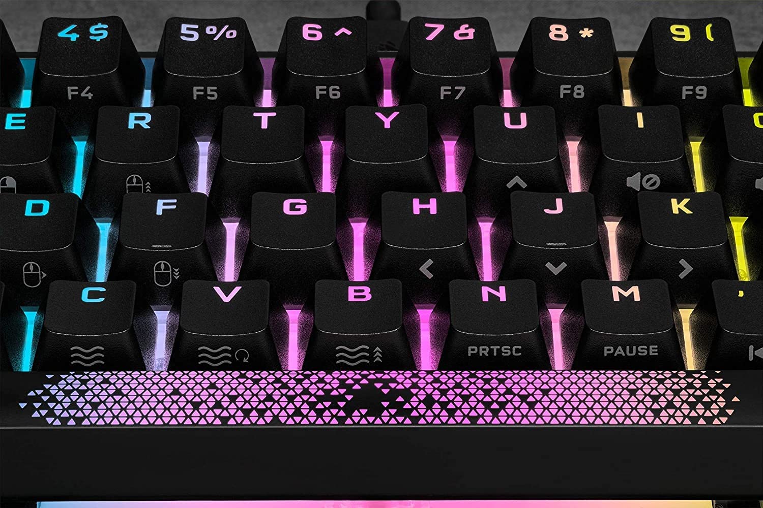 MUMUJJ K65 RGB Mini 60% Mechanical Gaming Keyboard, Adjustable RGB Lighting Single Keys, Mechanical Speed Keys, Hyper-Processing Technology Black