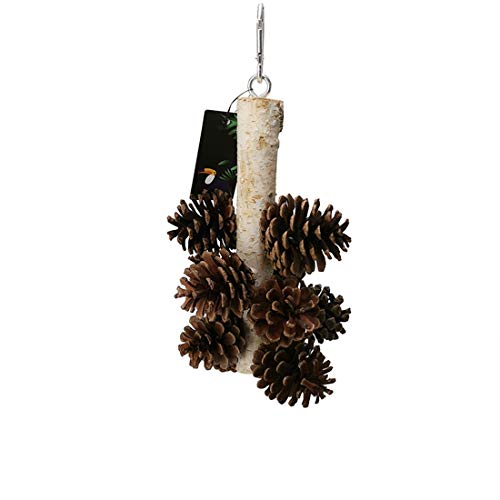 ATB2U 3 Packs Natural Bird Chewing Toys Swing Pet Bird Cage Toy for Parrotlets, Parakeets, Cockatiels and Lovebirds