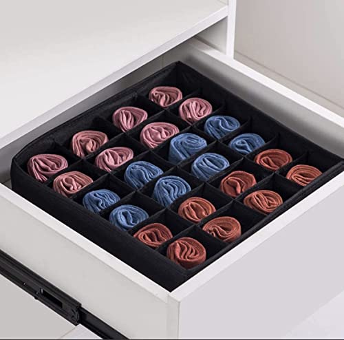 2 Pack Drawer Organizers for Clothing , Clothes Organizer w/ Underwear Organizer , Clothes Organizer for Folded Clothes w/ Space Saving Hangers , Non-Woven Clothing Organizer, Drawer Organizer Clothes