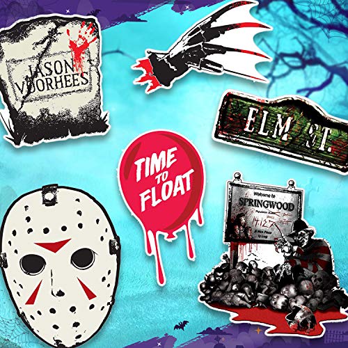 Amscan WB Mixed Horror Cutouts | 12 Pieces | Halloween Party Supplies, Horror House Decoration | Officially Licensed by Amscan
