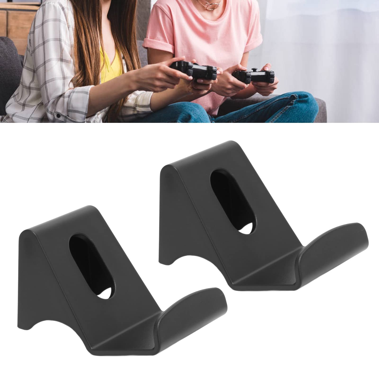 2Pcs Controller Desktop Stand, Universal Game Controller Desktop Stand Gamepad Storage Rack with Screws, Video Game Controller Accessories
