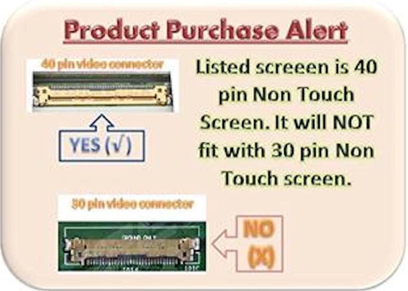 EM EMAJOR TECH New Screen Replacement for LP173WD1-TLN1 LP173WD1 (TL)(N1) 1600X900 HD+ Non-Touch LCD LED Display