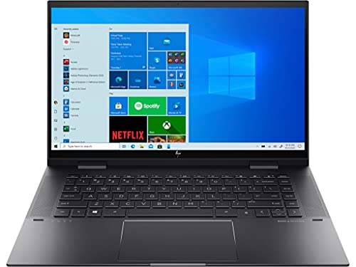 HP ENVY x360 15 Home & Entertainment 2-in-1 Nightfall Black Laptop (AMD Ryzen 7 5700U 8-Core, 32GB RAM, 1TB PCIe SSD, 15.6" Touch Full HD (1920x1080), AMD Radeon, Active Pen,Win 10 Pro) with USB Hub
