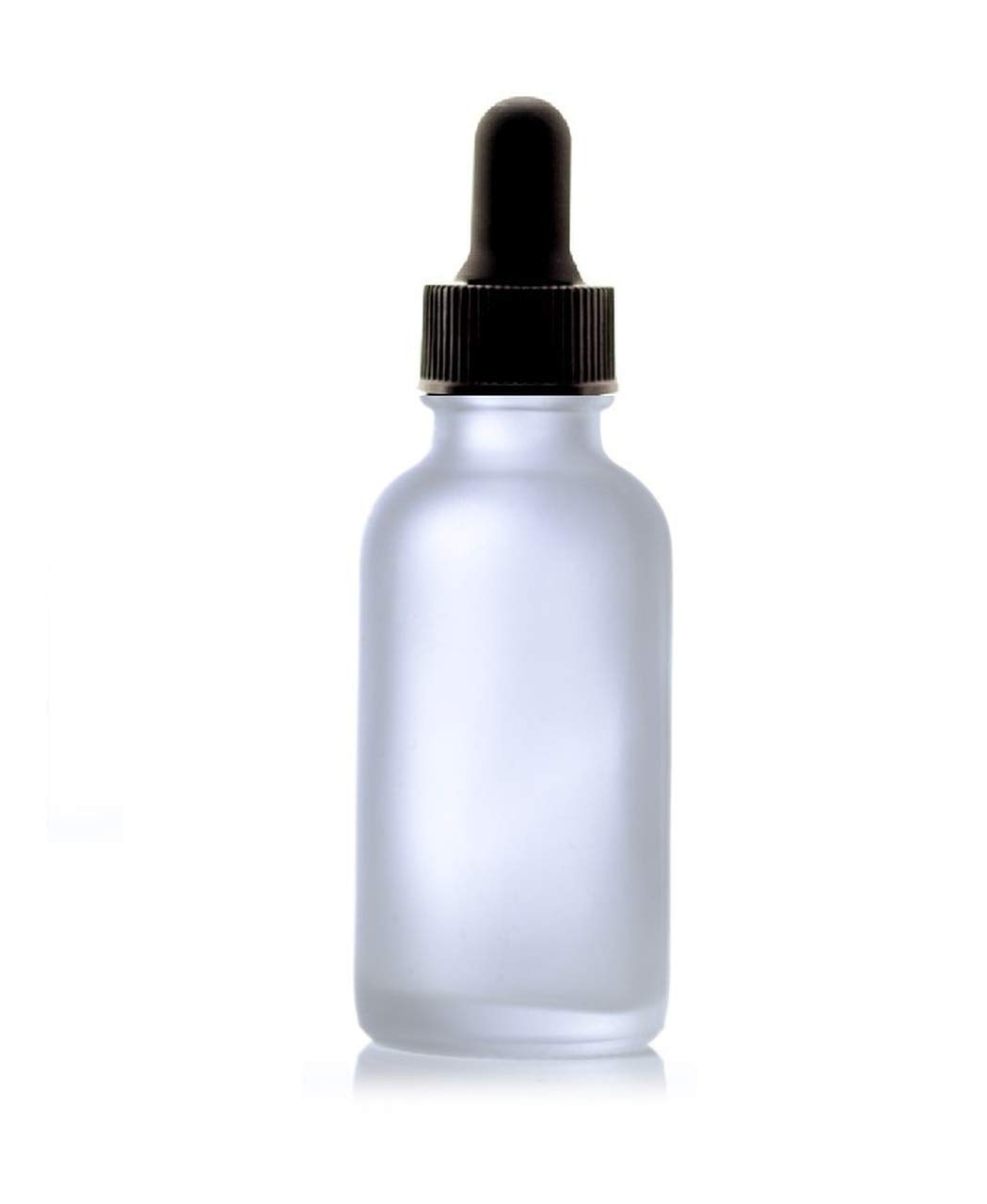 1oz Glass Dropper Bottle (Clear) Frosted Glass (16 Count)
