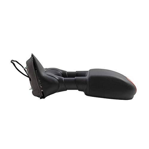 AutoShack KAPFO1320268 Driver Towing Mirror Power Black Textured Heated Manual Folding Replacement for 2001-2005 Ford Excursion 2003-2007 F-250 Super Duty F-350 Super Duty 5.4L 6.0L 6.8L 7.3L 4WD RWD