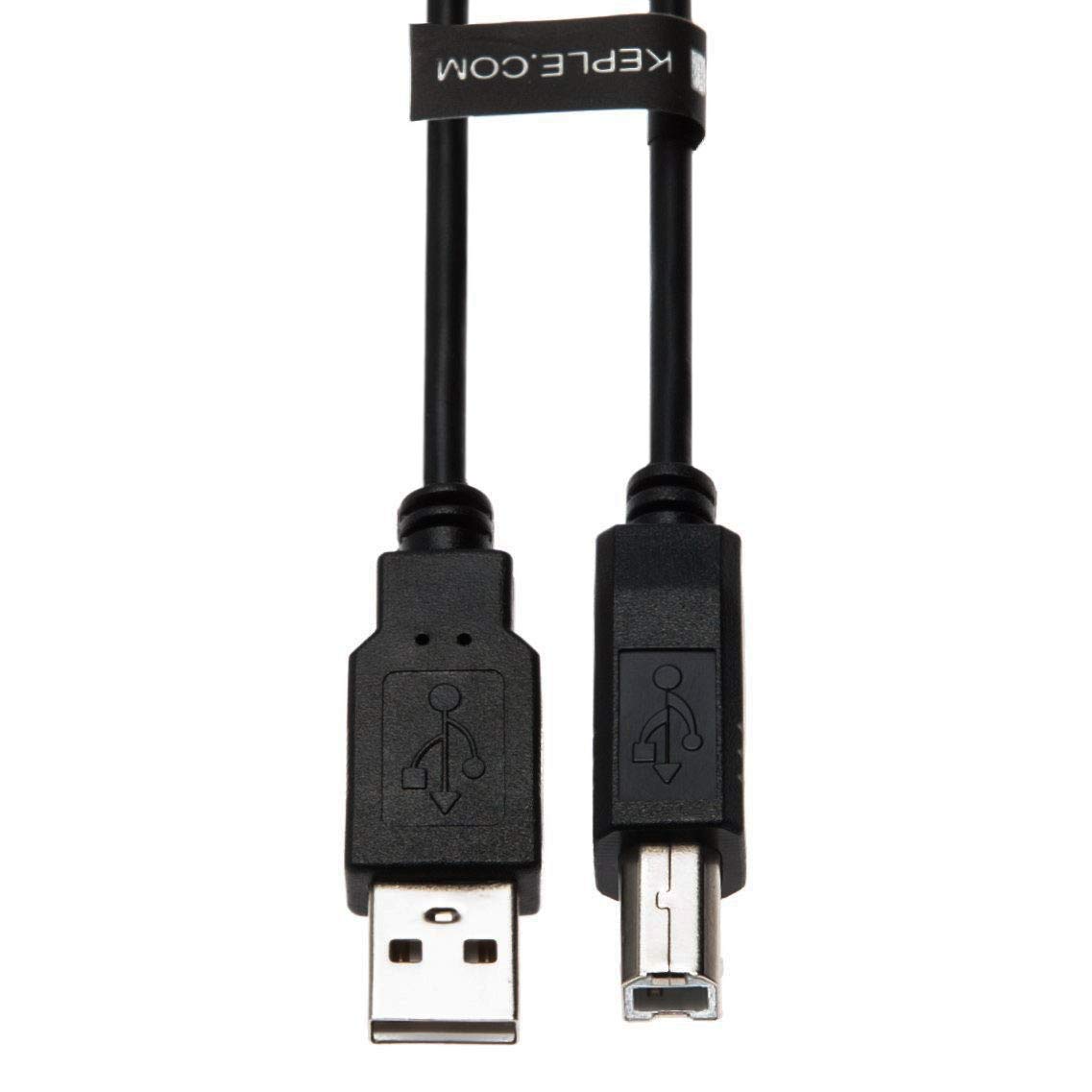 3ft USB B Cable Data/Power Lead Cord for DJ Midi Controllers, Keyboards, Samplers, Effect Pads, Syntesizers Numark, Pioneer, Native Instruments, Traktor, Akai to Dell HP