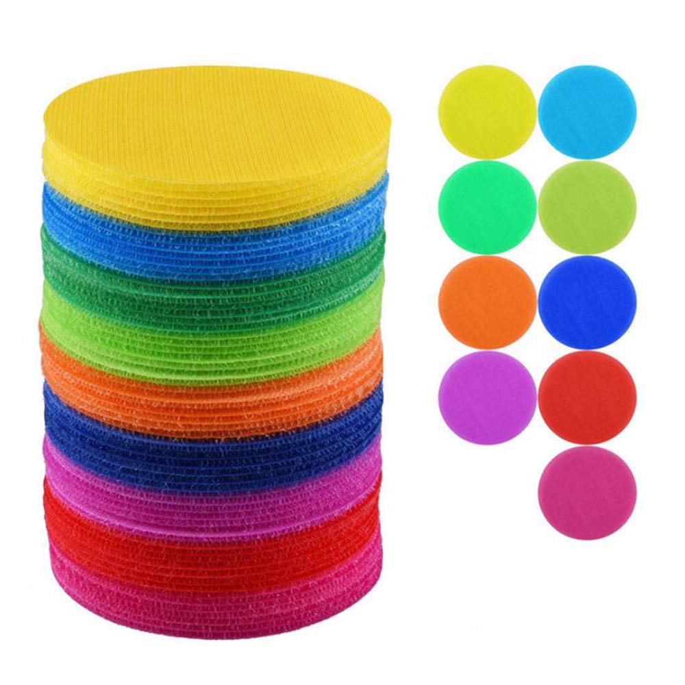 72 Pcs Carpet Spots Markers, 4 Inch Reusable Classroom Floor Marker Dots, Flexible Seating Group Activity Game for Preschool Kindergarten, 9 Colors