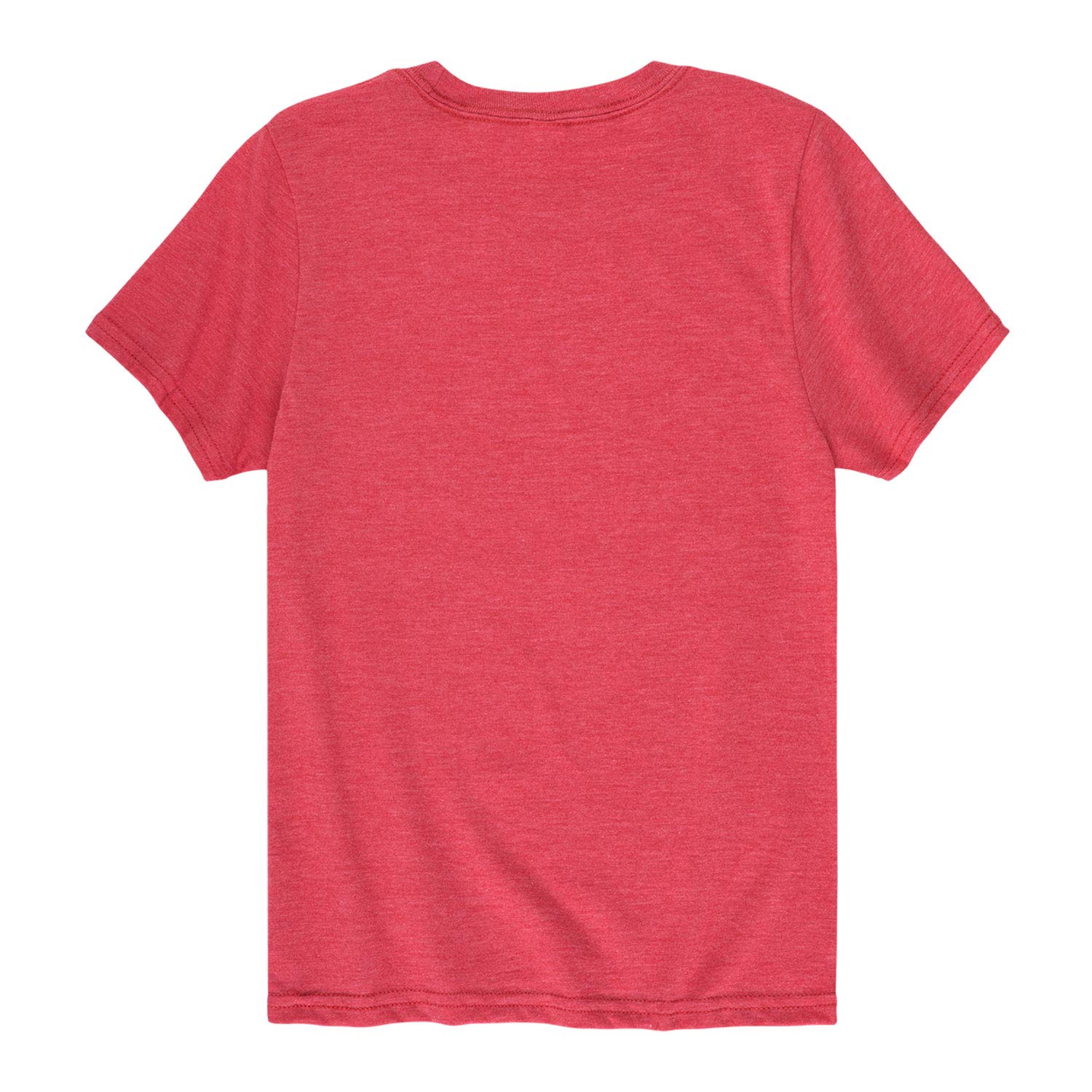 Dog Man and Lil Petey - Youth Short Sleeve Graphic T-Shirt - Size Medium Heather Red