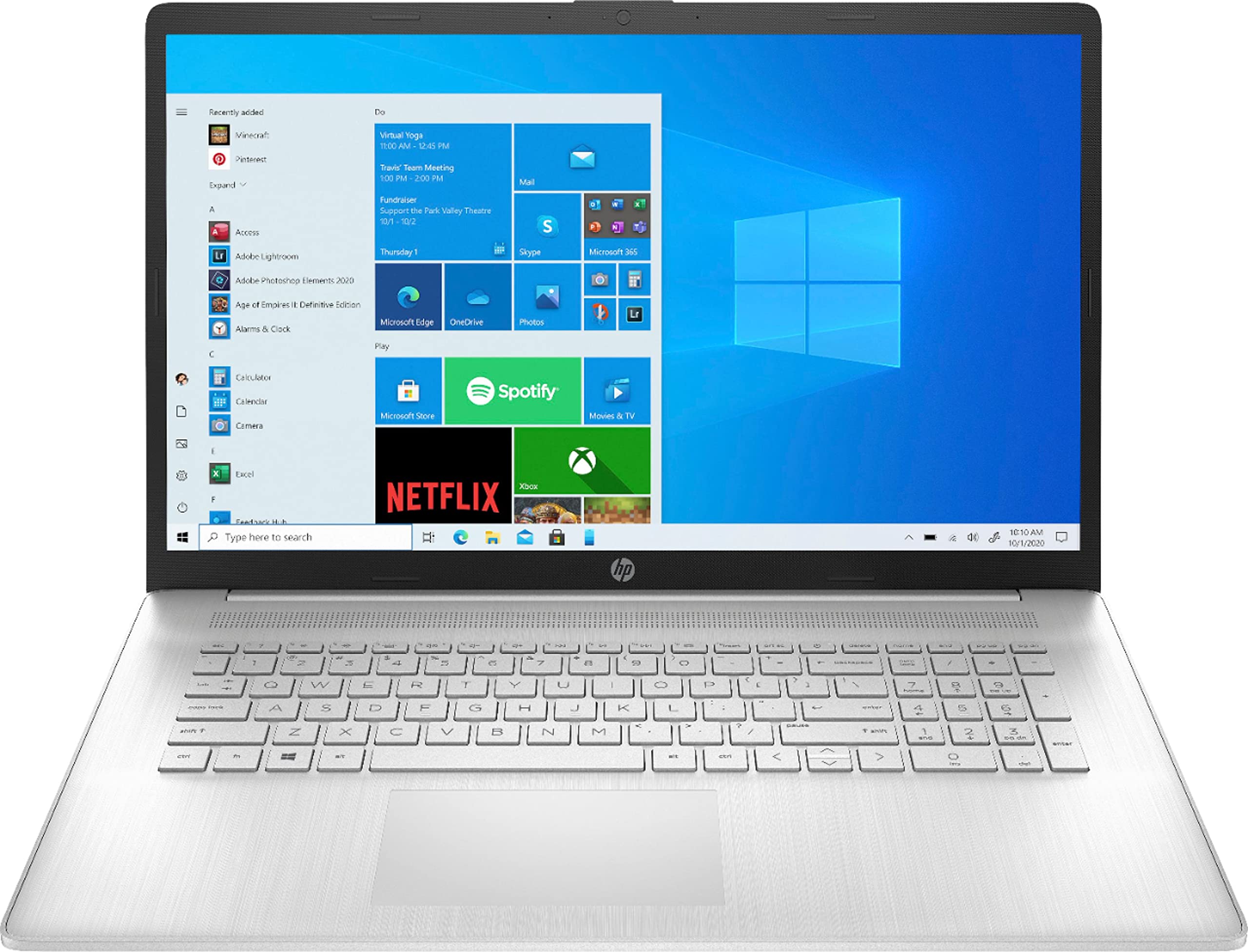 HP 2021 17.3" Laptop Computer 11th Gen Intel Core i3-1115G4 (Beats i5-8265U) 32GB RAM 1TB HDD HD+ Display USB-C WiFi HDMI Webcam Win10 + GOLDOXIS SD Card