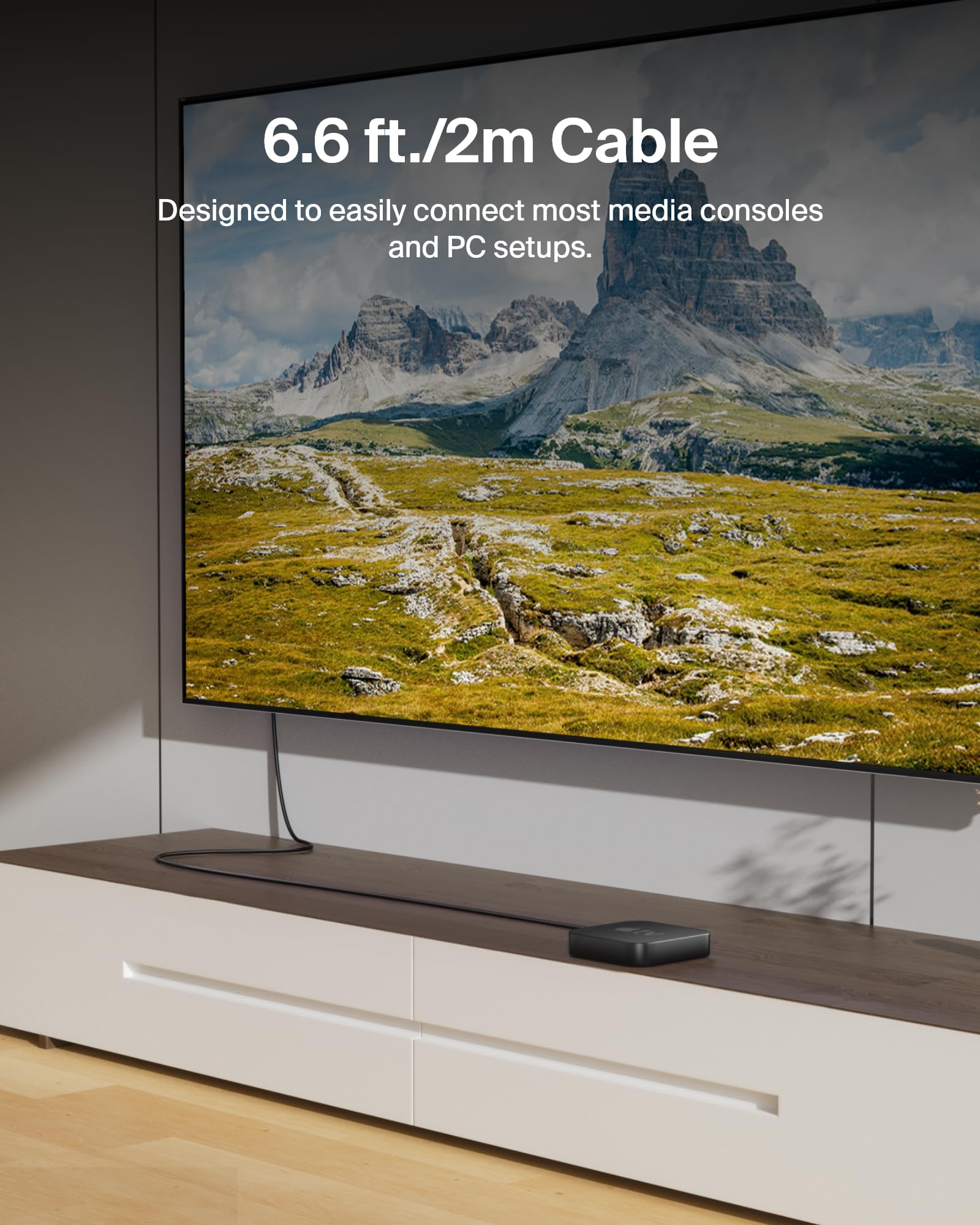 Belkin Ultra HD HDMI 2.1 Cable 6.6FT/2M, 4K Ultra High Speed HDMI Cable, 48Gbps HDMI 2.1 Cord, Dolby Vision HDR & 8K @60Hz, 10K Streaming - Compatible w/ Playstation, PS4, PS5, Xbox Series X, & More