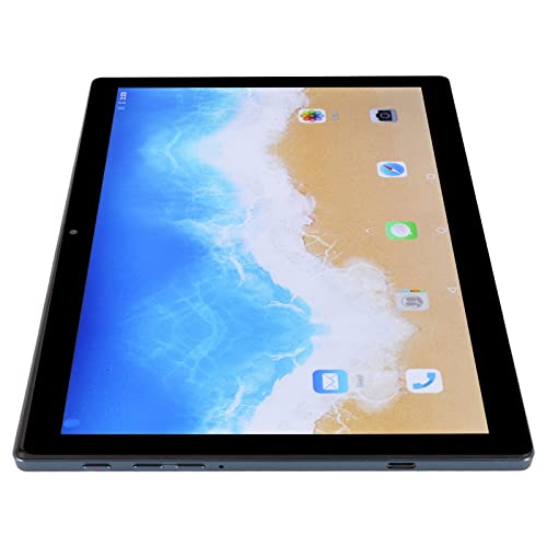 10.1 Inch Tablet, HD Tablet 3 Card Slots Blue for Business (US Plug)