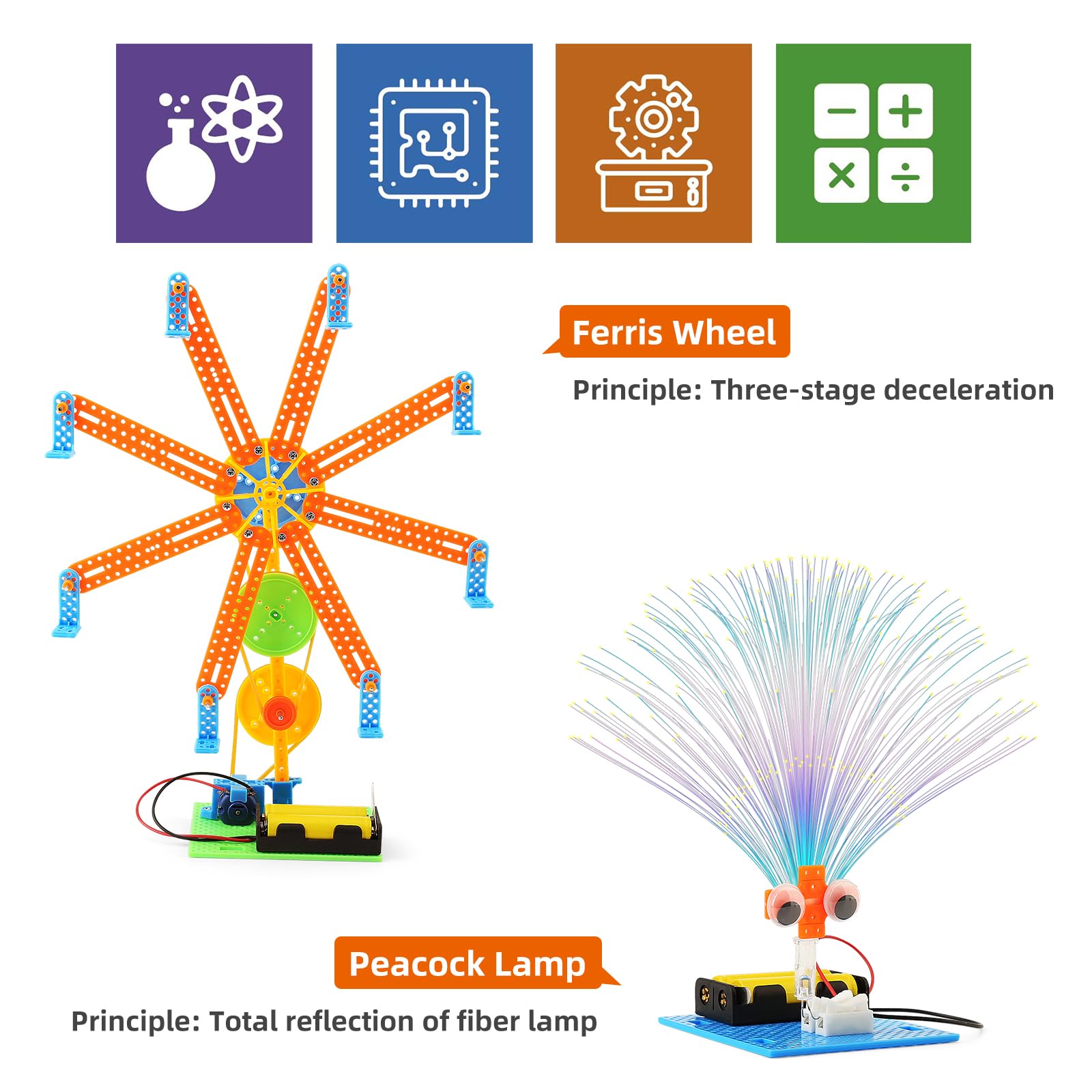 10 Set STEM Robot Kit for Kids 8-12, Boys Crafts for Girls Age 6-8, Science Kits for 8-10 Year Old