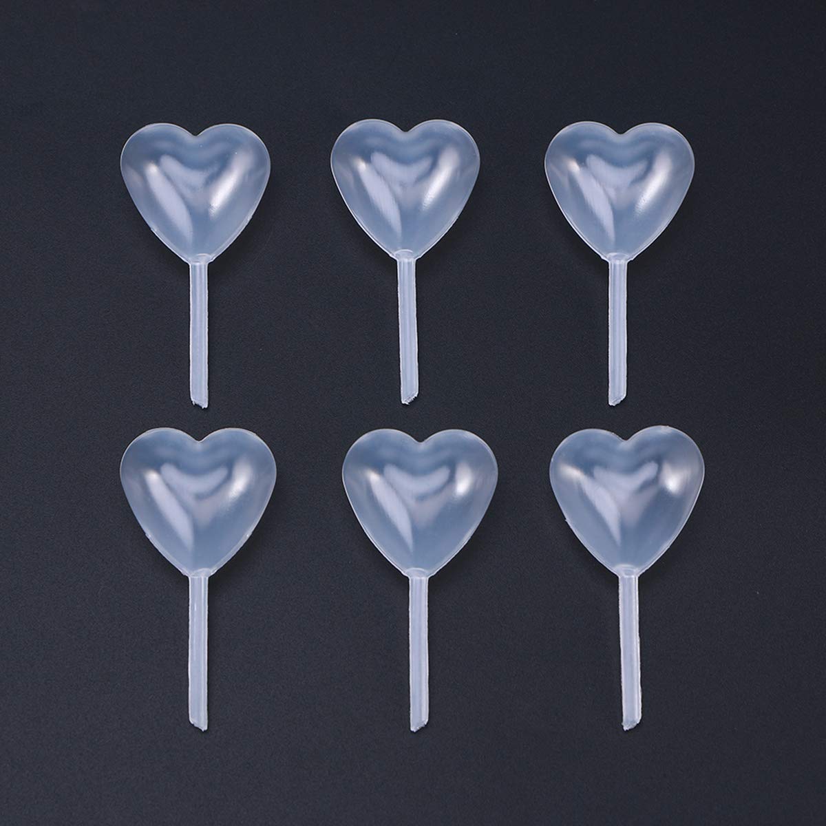 100Pcs Transfer Pipettes Squeeze Transfer Pipettes Injectors for Chocolate Cupcakes Strawberries 4ml (Heart Shape)
