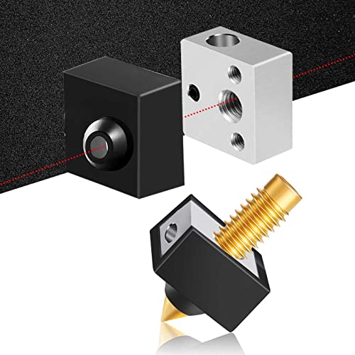 10Pieces Heater Block Silicone Cover 3D Printer Hotend Silicone Sock Heat Shield Printer Accessories for Creality Ender 3/3 Pro/3 V2, Ender 5/5 Plus/5 Pro, CR 10 Series, MK7/ 8/9