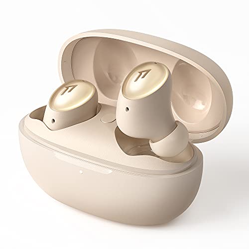 1MORE ColorBuds2 Active Noise Cancelling Wireless Earbuds, Bluetooth 5.2 Headphones, Sound ID, Dual Mode Noise Cancelling, CVC 8.0 for Clear Calls, Fast & Wireless Charging, IPX5, Gold