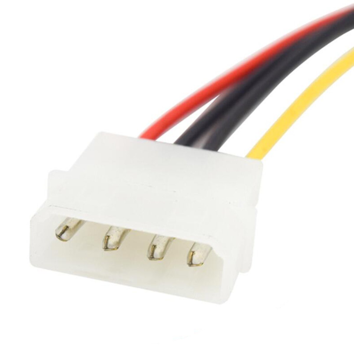 2 Pack Computer Molex 4 Pin Power Supply Extension Cable - Female to Male HDD IDE Computer Fan Internal Power Extension Cable 8 Inch