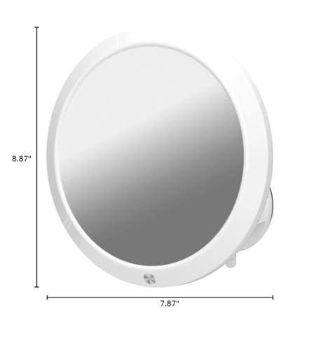 15x Magnifying Mirror with Light & Tweezers - Lighted Makeup Mirror with Strong Magnification for Precise Makeup, Plucking, Lighted Magnified Mirror w/Suction Cup for Bathroom, Dual Power , 8"