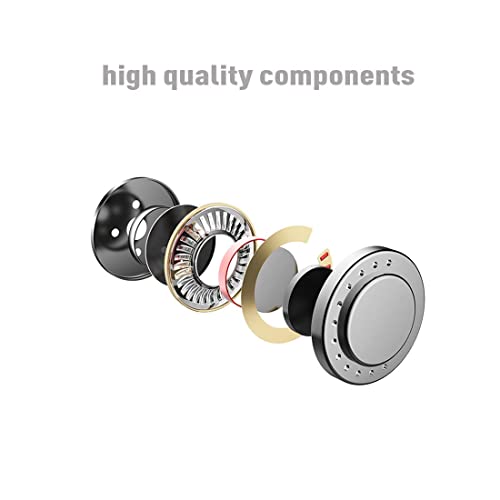 2Pack Earphones with Microphone Volume Control, Wired Earbuds Headphones Headsets Noise Isolating Deep Bass 3.5mm Compatible with iPhone/iPad/Samsung/Android Phone/Tablet/Laptops/Computers(White)