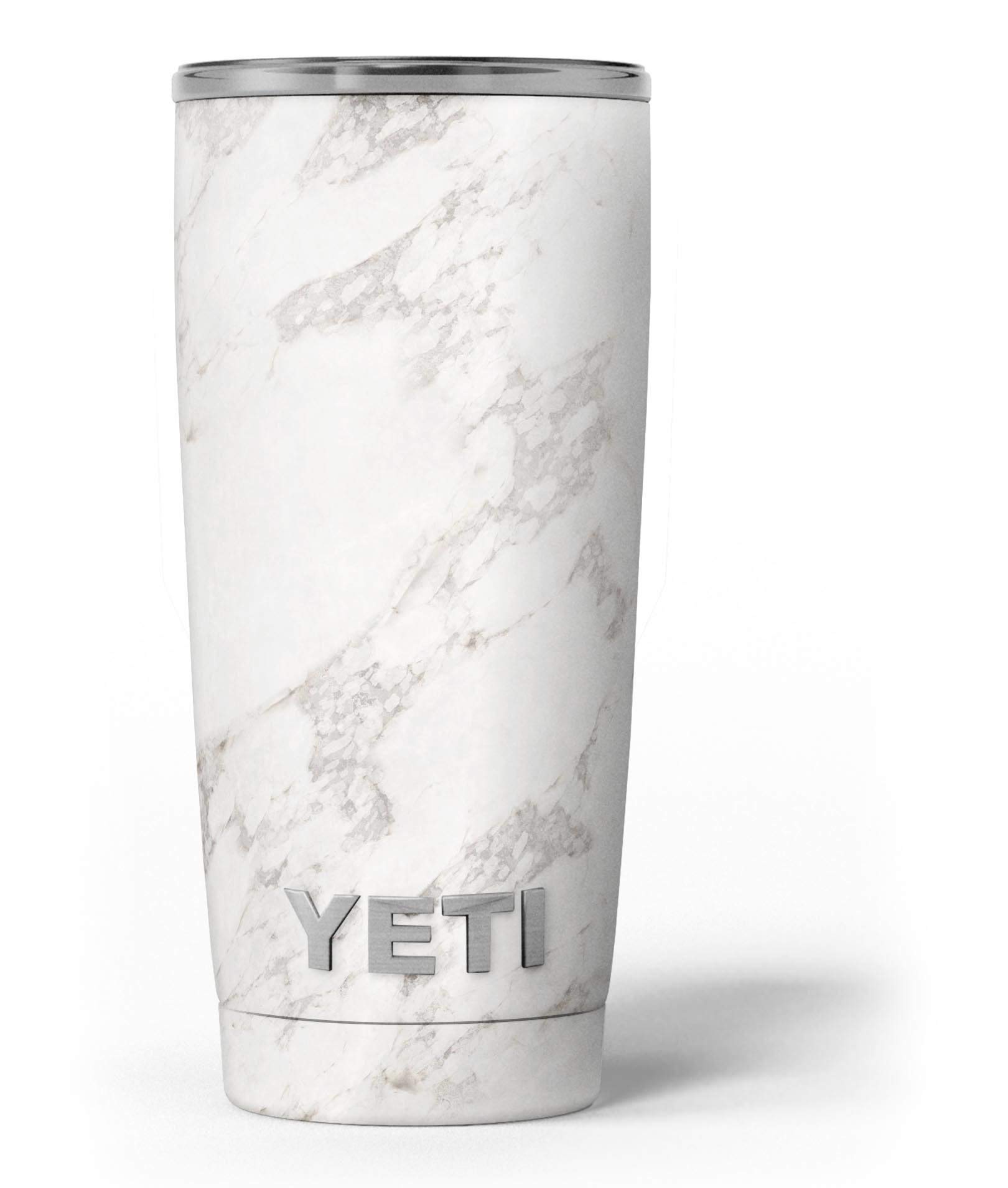 Design Skinz Slate Marble Surface V4 - Skin Decal Vinyl Wrap Kit Compatible with The Yeti Rambler Cooler Tumbler Cups