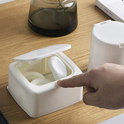 2pcs Mini Cotton Swab Storage Box Makeup Cotton Medicine Storage Organizer Container Bathroom Accessories Holders Dispensers Canisters