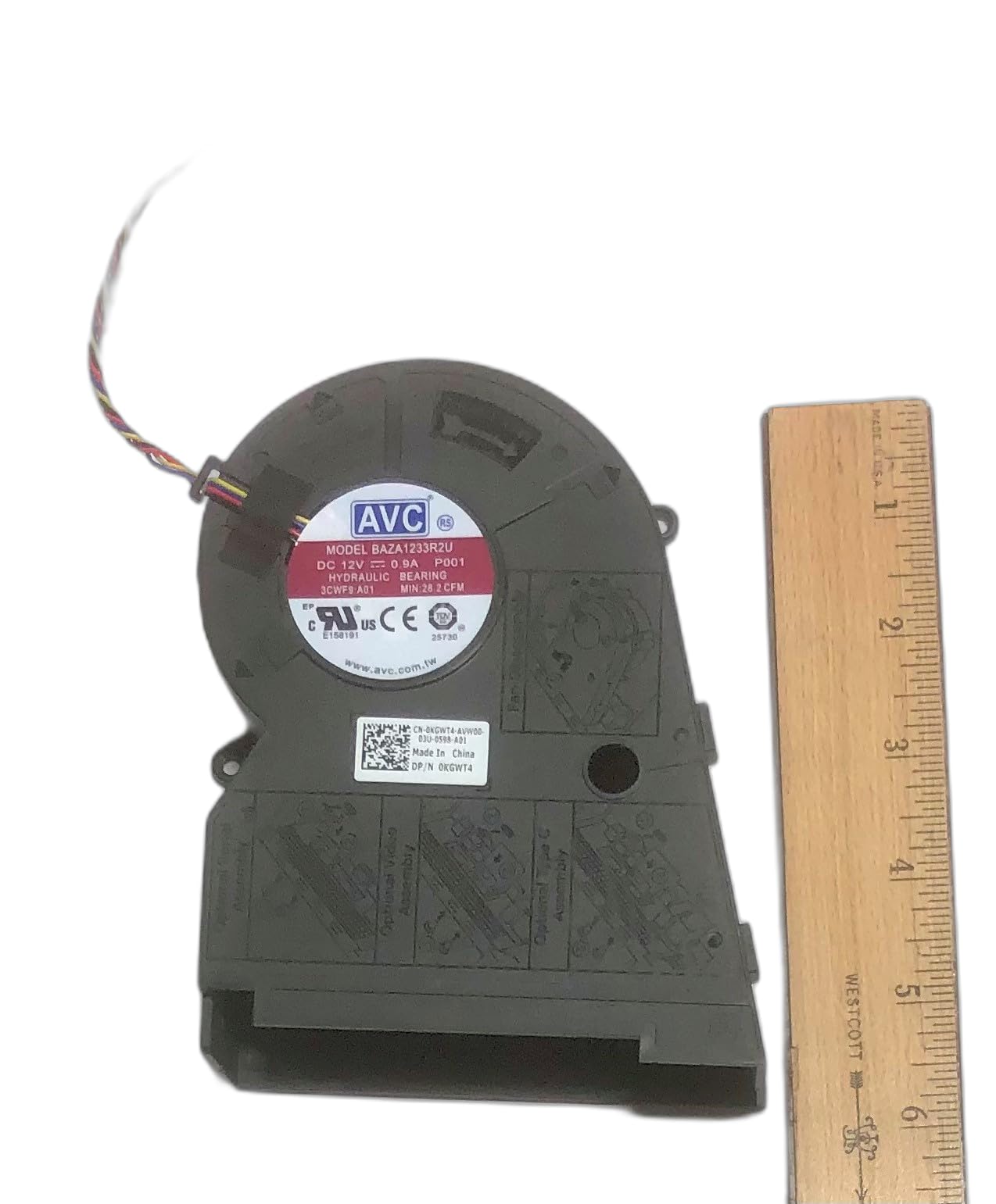 BAZA1233R2U P001 12V AVC Fan 12V 0.9A 3CWF9: X02 All-in-one Chassis Cooling Fan
