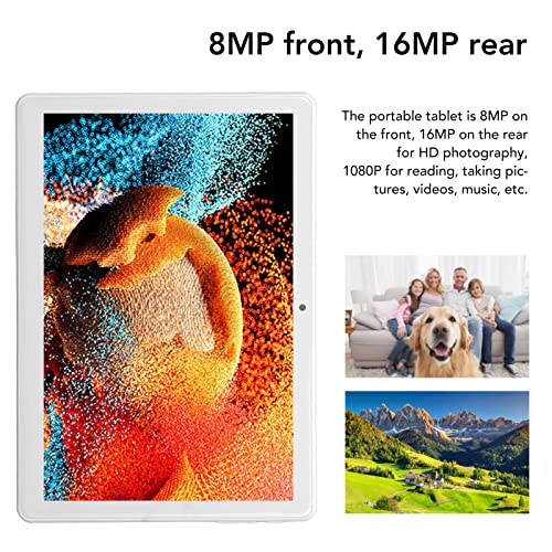 10.1in Tablet PC for Kids and Adults,2.4G 5G WiFi,6GB RAM 128GB ROM,1960x1080 IPS Display,MT6797 Deca Cores CPU,8800mAh Tablet for Android 10,GPS,BT5.0(Blue)