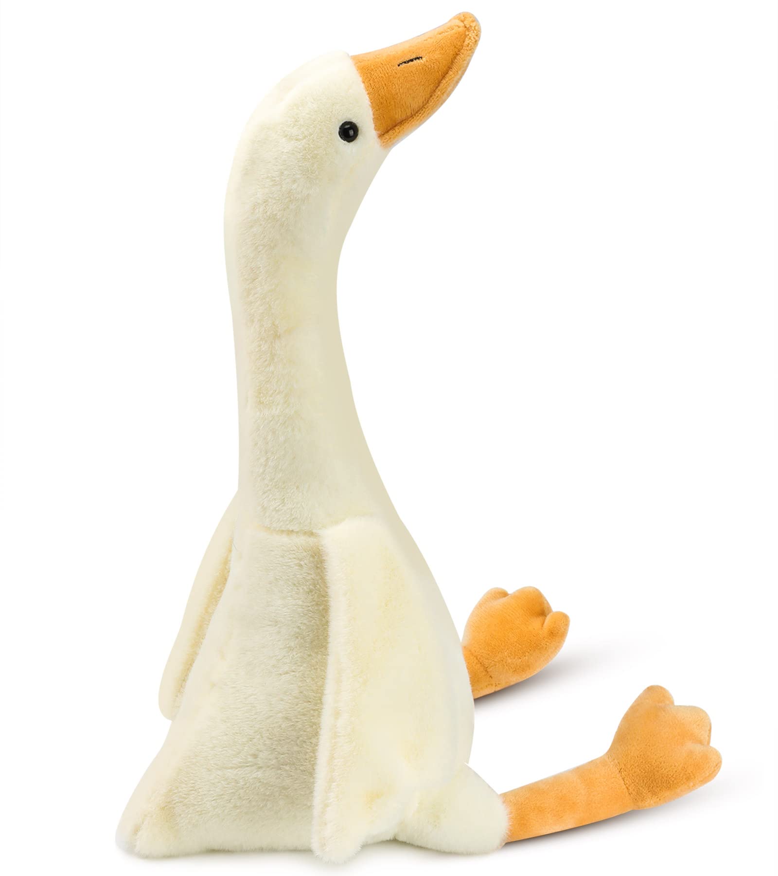 19.7" Swan Stuffed Animal, Soft Smooth Goose Plush Stuff Toy Gifts for Child Boys Girls (White)