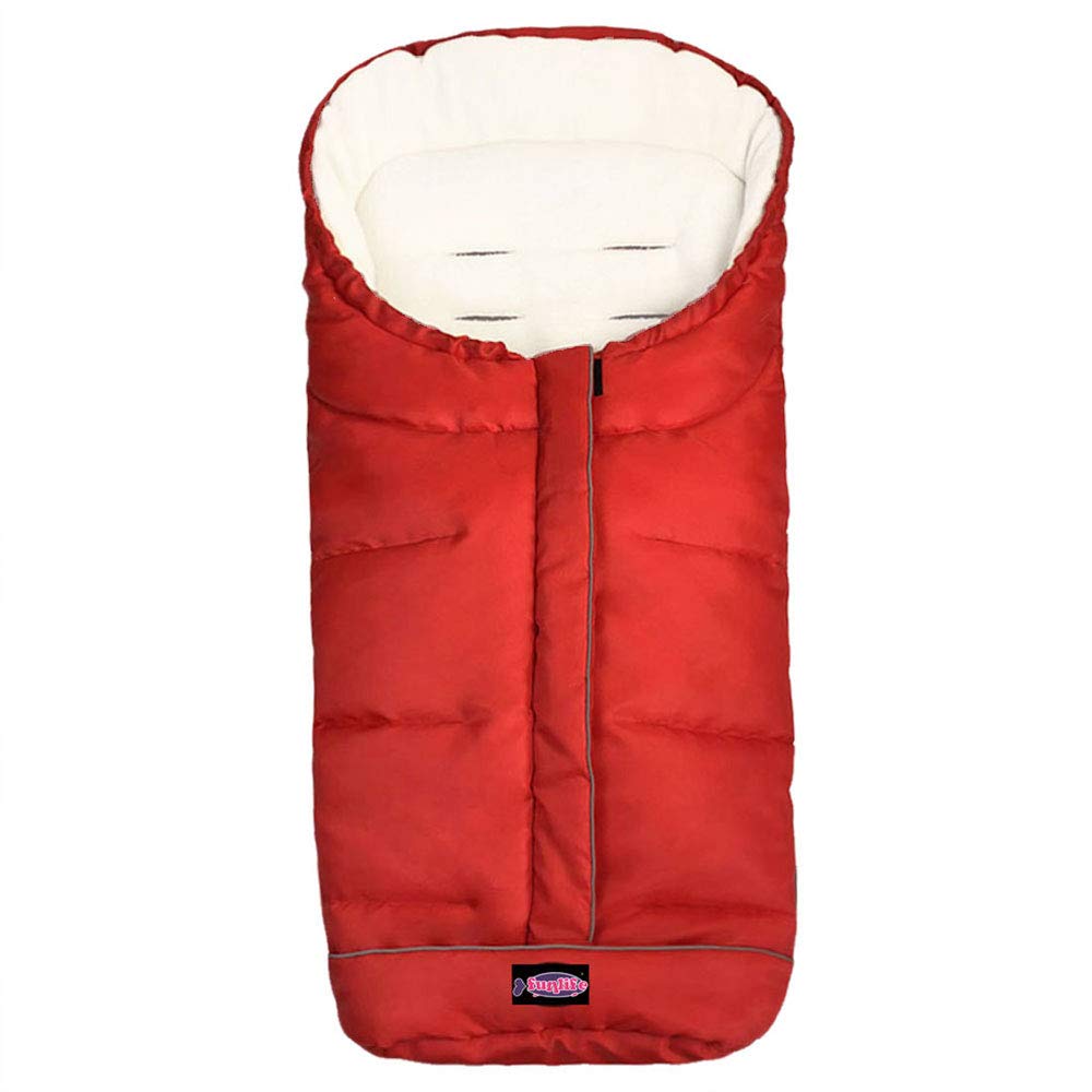 Winter Outdoor Tour Waterproof Baby Stroller Footmuff, Cozy Warm Toddler Sleeping Bag for Most Pushchair, Jogger, Strap Position Adjustable Stroller Blanket