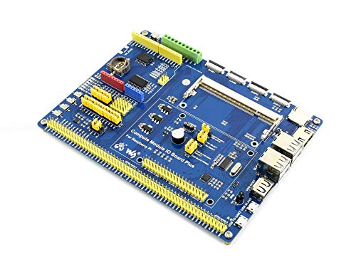 Waveshare Compute Module IO Board Plus Development Composite Breakout Board for Developing with Raspberry Pi CM4S/CM3 CM3L Various Common Use Components