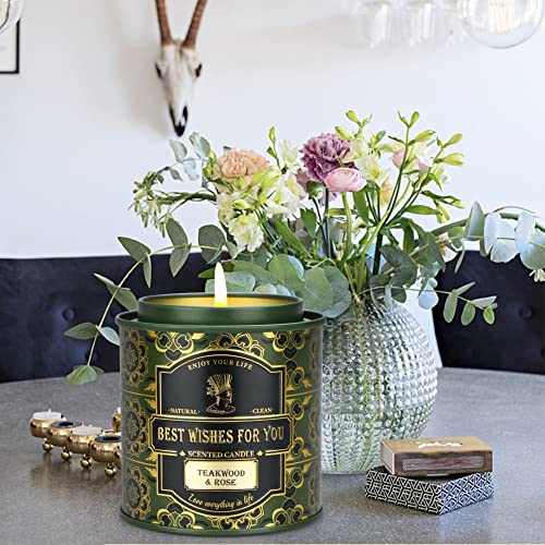3 Pack Scented Candles Gifts Set for Women, Christmas Candles for Home Scented Soy Jar Candles for Mom with Strongly Fragrance for Aromatherapy Candle