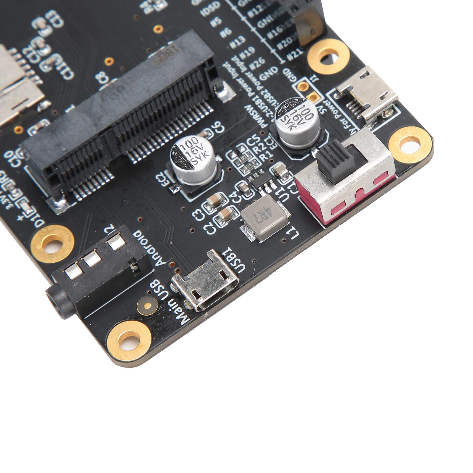 214 3G/4G LTE Base Hat for Raspberry Pi 4/3/2/B+ Models with The 40-pin GPIO Header,Computer Board to USB with SIM Card,up to 3 Amps