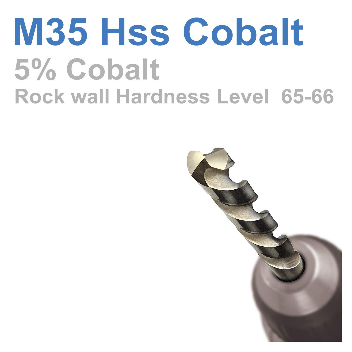 60pcs (1/16"-9/64"), M35 Cobalt Drill Bits