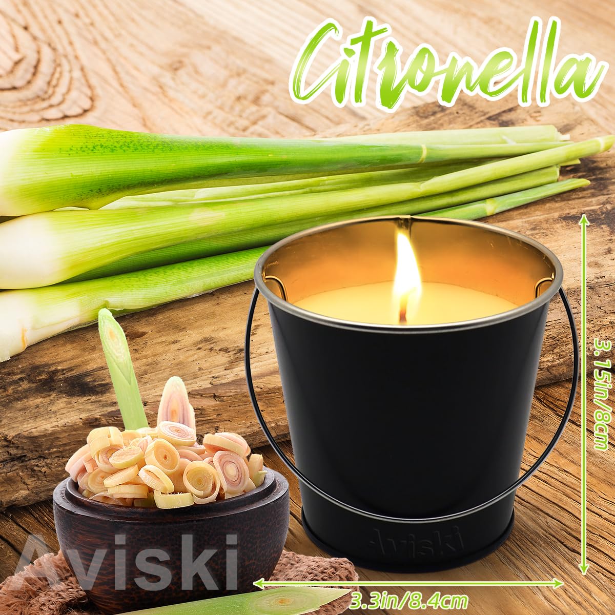 1 Pack Citronella Candle - Garden Citronella Scented Candles Outdoors, Up to 30 Hours Burning, Natural Soy Wax, Portable Jar Candle Gift Sets for Home Patio Yard Indoors, Balcony, Camping