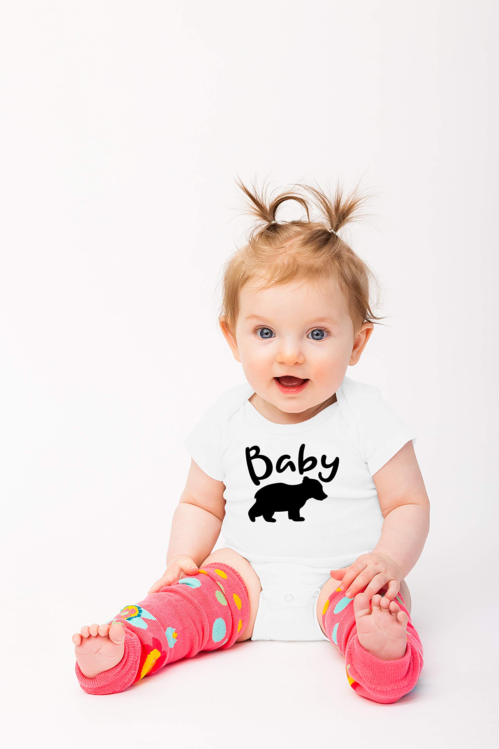 Baby Bear - Funny Baby Essentials Bodysuit - Newborn Girl Clothes Baby Boy Romper Infant Outfits (Newborn, White)