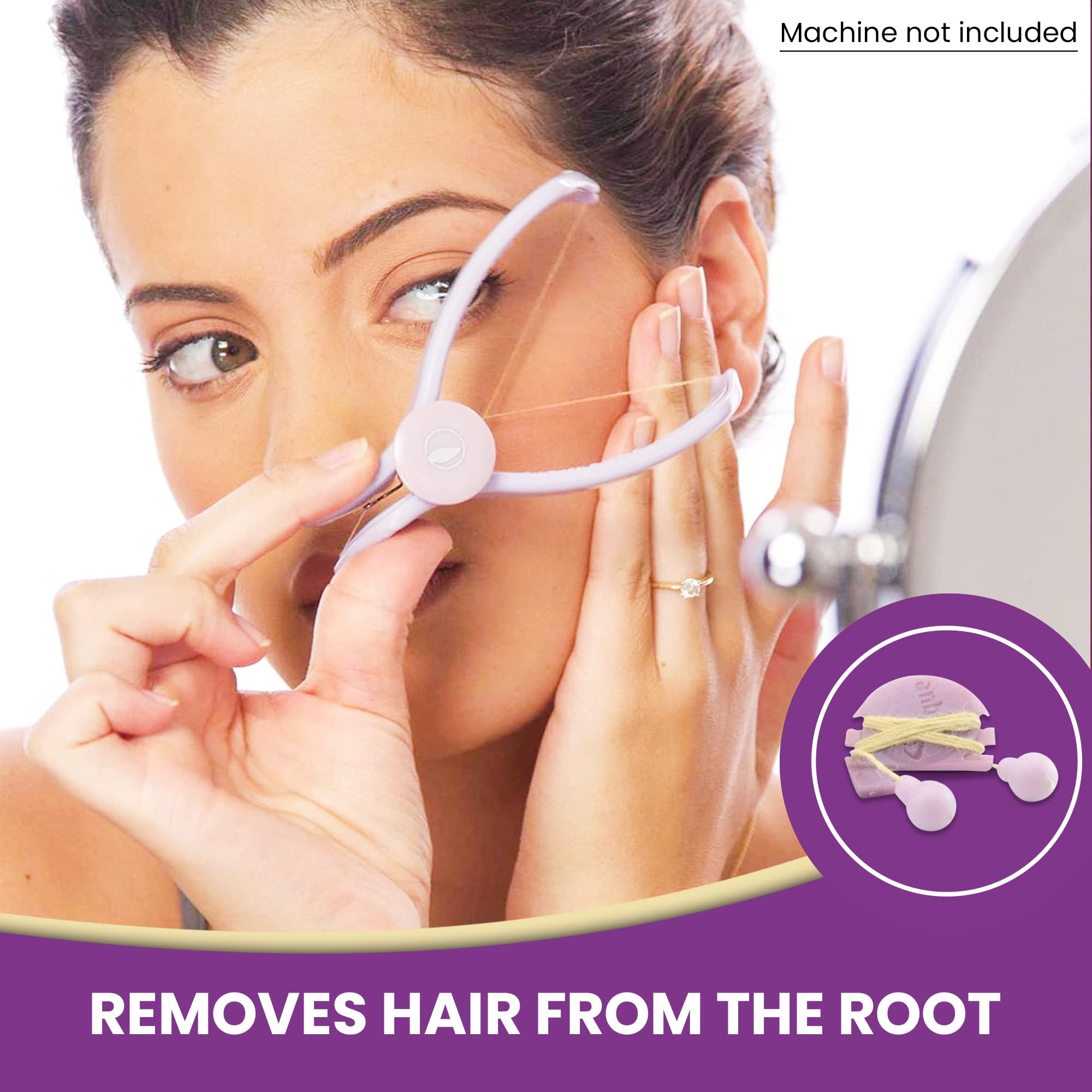 15x Hair Removing Threads for Slique Body and Face Hair Removal System