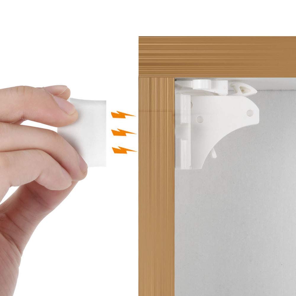 20 Locks Magnetic Cabinet Locks - 5 Magnet keys bundle Baby Proofing Safety Child Locks