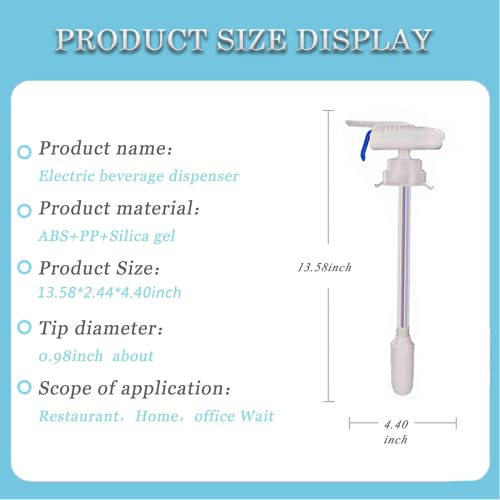 2 Pack Drink Dispenser,Milk Dispenser,Electric Tap,Automatic Drink Dispenser,One-Handed Operation,Can Prevent Milk and Beer From Overflowing,Suitable for Outdoor and Home Kitchens