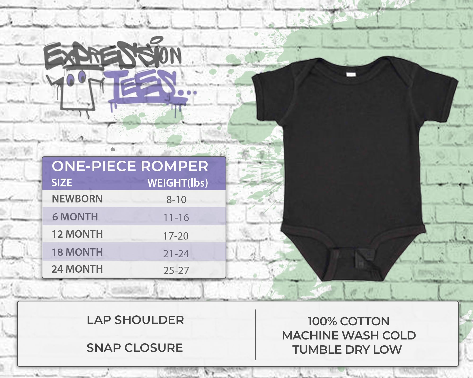 Expression Tees One-Piece Dem Boys Dallas 6 Months Navy Blue Romper