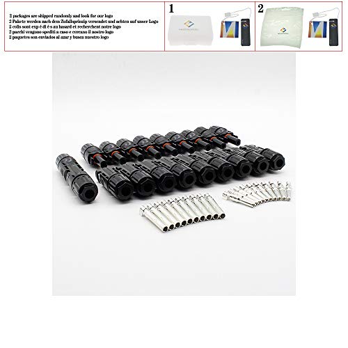 10Pairs Connector Male and Female, Solar Panel Connector 30A 1000V for PV Cable 2.5/4/6mm Solar Panel Connect