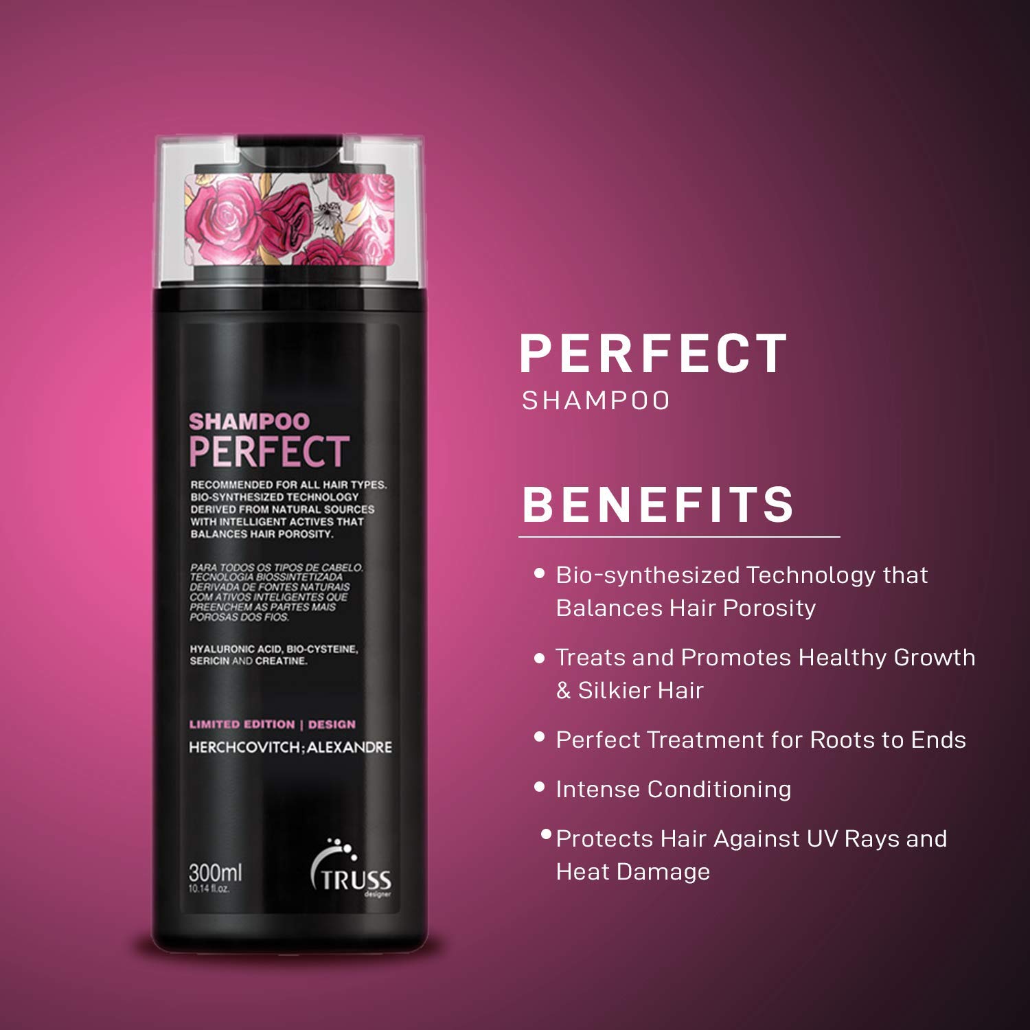 Truss Perfect Shampoo and Conditioner Set Bundle with Hair Mask and Ultra Concentrated Booster