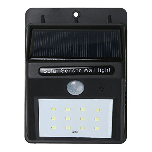 124784 : LED Solar Power PIR Motion Sensor Wall Light 20 LED Outdoor Waterproof Street Yard Path Home Garden Security Lamp Energy Saving