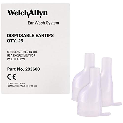1068837 PT# 293600 Eartips FOR Earwash System 25/Bx Made by Welch-Allyn