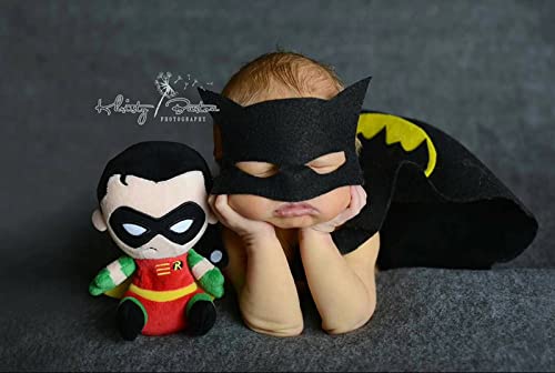 Bat Wrap Eye Mask Cloak Cape Full Set Costume for Newborn Baby Swaddle Infant Toddler Photography Props