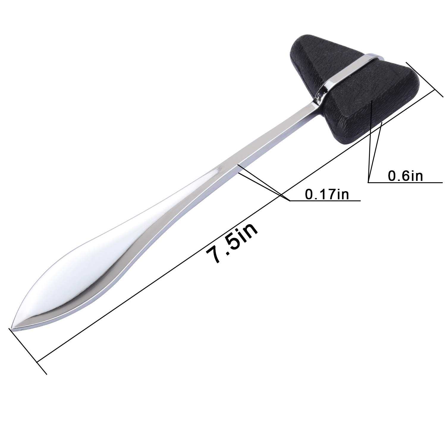 2 Pack Taylor Neurological Reflex Hammer, Taylor Neuro Hammer,7-1/2-inch (Black)