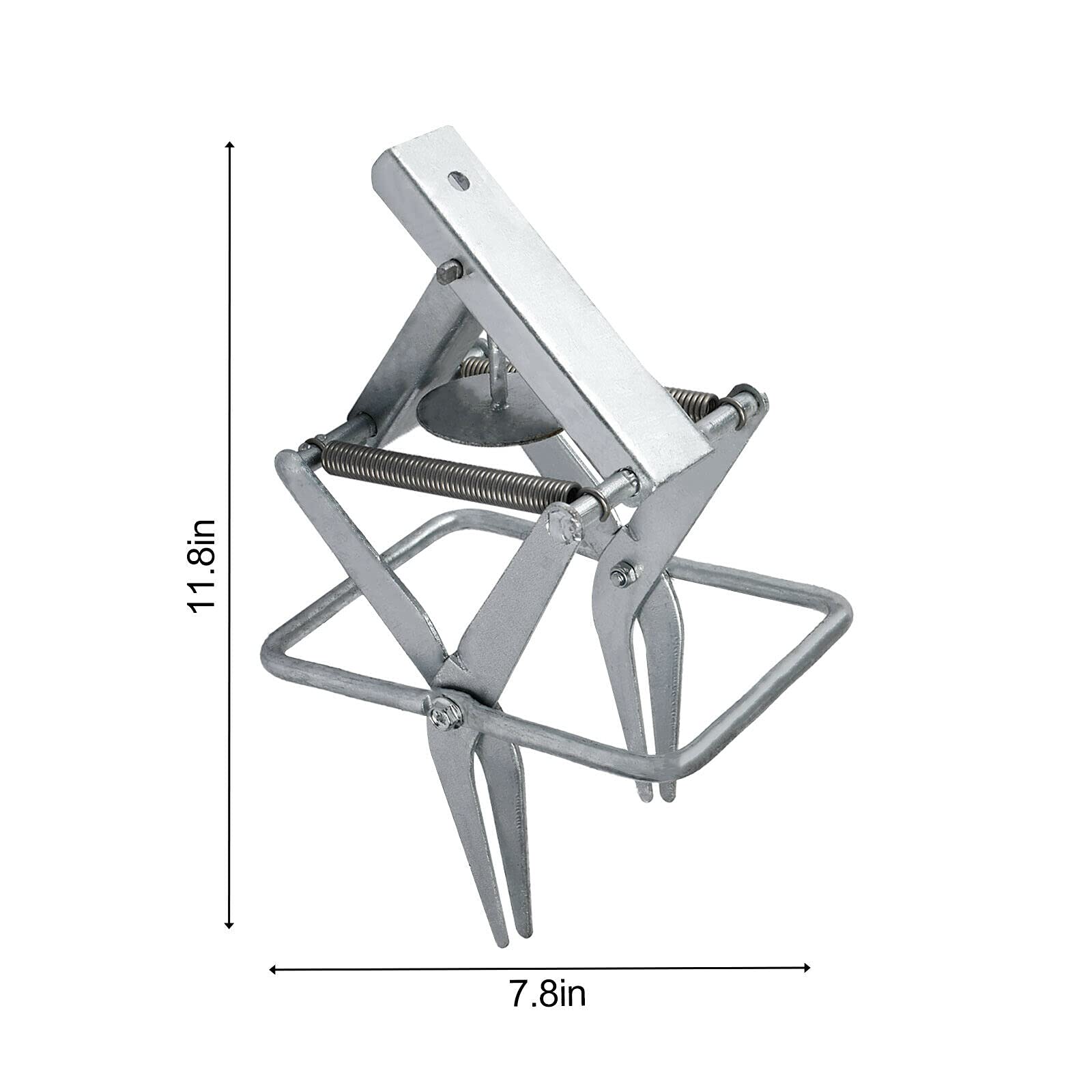 2 Easy Set Mole Traps Easy One-Step,Out-of-Sight,Galvanized Steel Sold ONLY by Fox Peak