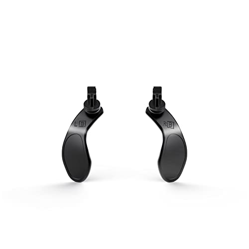 4PCS Back Paddles Compatible for PS5 Edge Controller Metal Replacement Paddles Buttons Adjustment Tool Paddles Trigger Stick Controller Accessoires(Black)