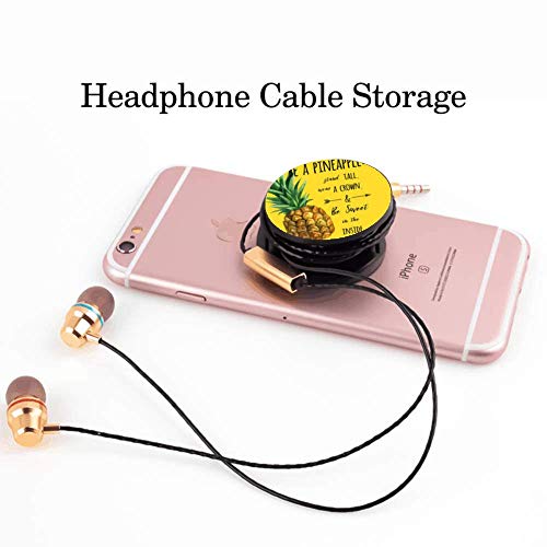 4 Pack Foldable Expanding Cell Phone Finger Stand Holder Compatible with All Smartphones and Tablets Yellow Rose Gold Rainbow Pineapple