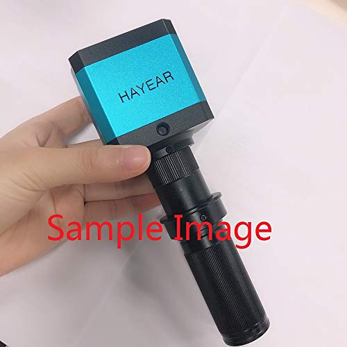 2X Auxiliary Objective Barlow Lens Double Magnification for 100X/120X/150X Zoom Monocular Zoom C-Mount Adapter