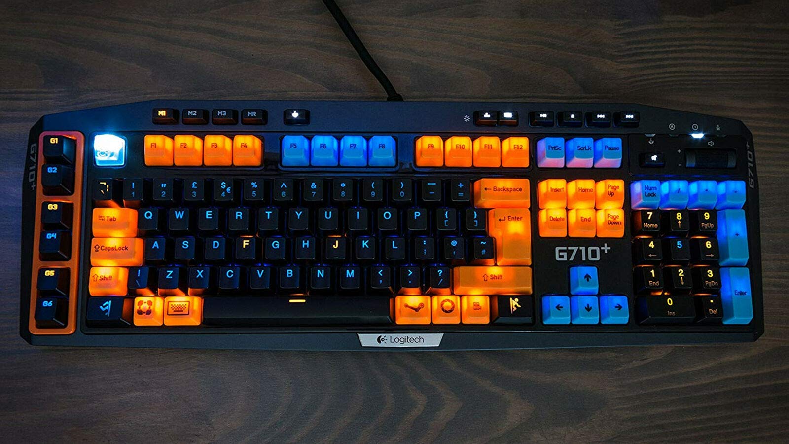 2 Pcs 1.5X R1 Backlit Set Portal Keycap Laser Carving CTRL/Win/ALT/FN Switchs OEM Profile for Most MX Mechanical Keyboards Gaming Replacement (2pcs 1.5u)